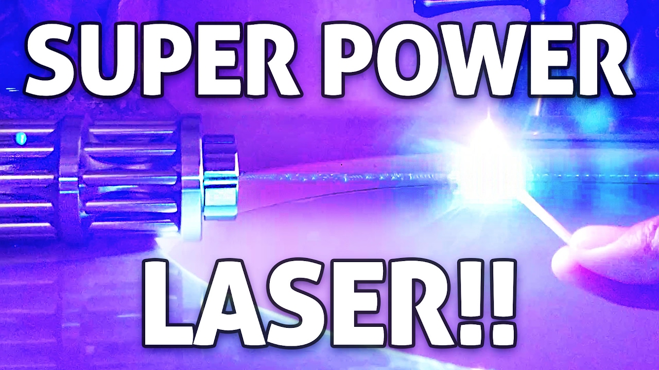 SUPER POWERFUL 5,000mW Handheld LASER!! Hands-on Burning Experiments ...