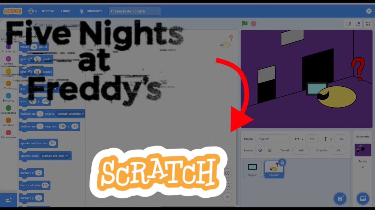 como hacer un fnaf en scratch #2 - YouTube