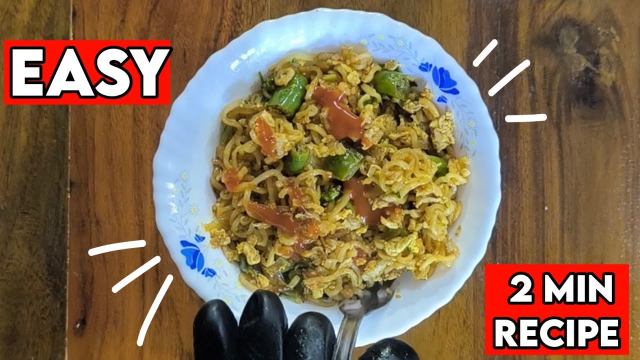 EASY 2 MIN NOODLES RECIPE (ANYBODY CAN MAKE) - YouTube