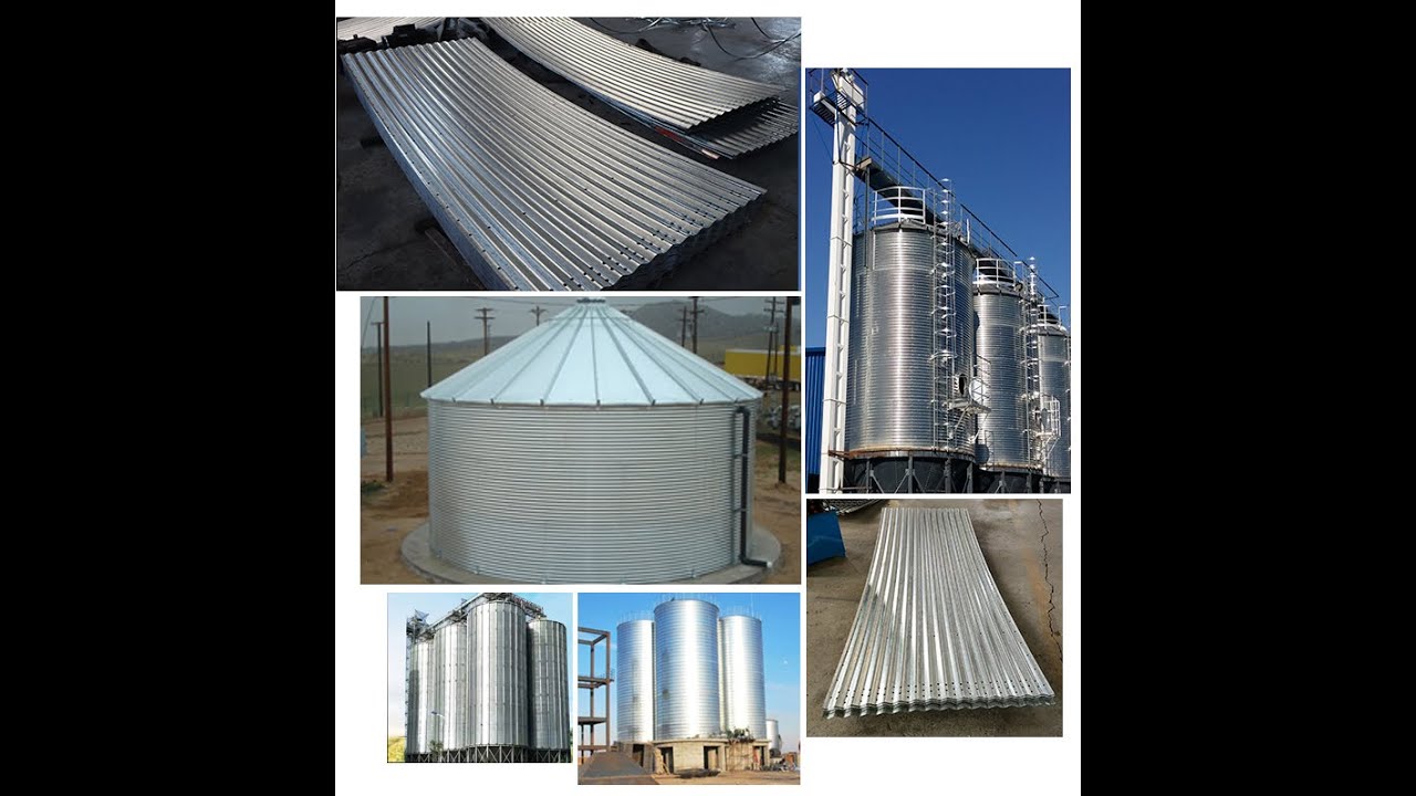 4.5mm Corrugated Silo Panel Roll Forming Machine Huayang Roll Forming ...