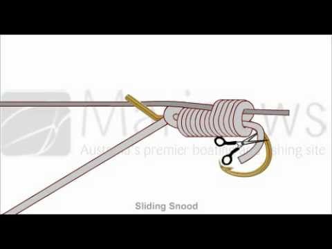 How to Tie Sliding Snood Knot - YouTube