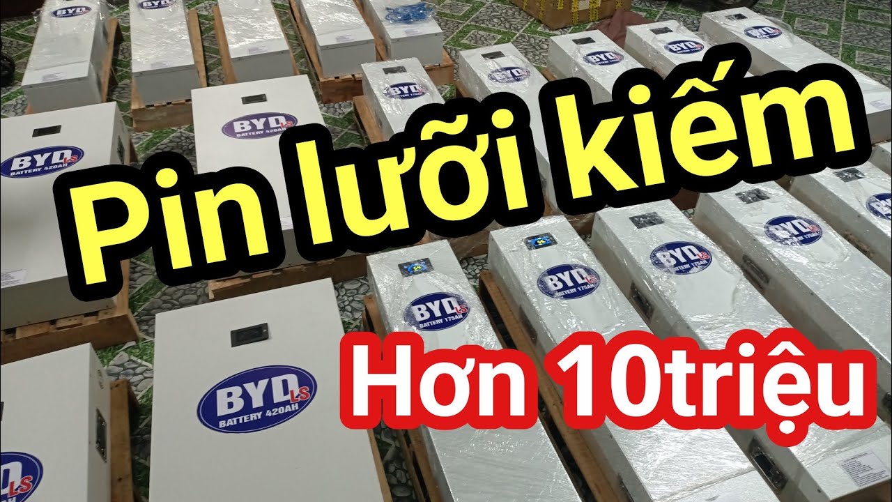 Shop Solar - Báo giá Pin lưỡi kiếm BYD 420Ah và 175Ah, giá rẻ, hàng loại A chất lượng - YouTube
