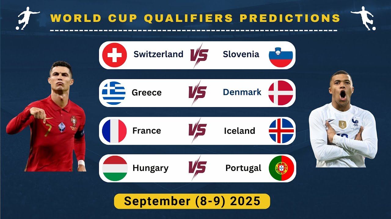 🎯 Europe World Cup Qualifiers Predictions – September 8 and 9 🔥 - YouTube