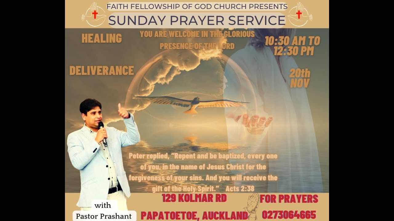 Sunday Prayer Service 20th Nov 2022 - YouTube