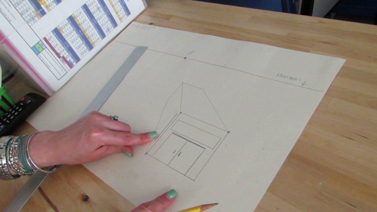 One Point Perspective 7 Windows on Side of Building - YouTube