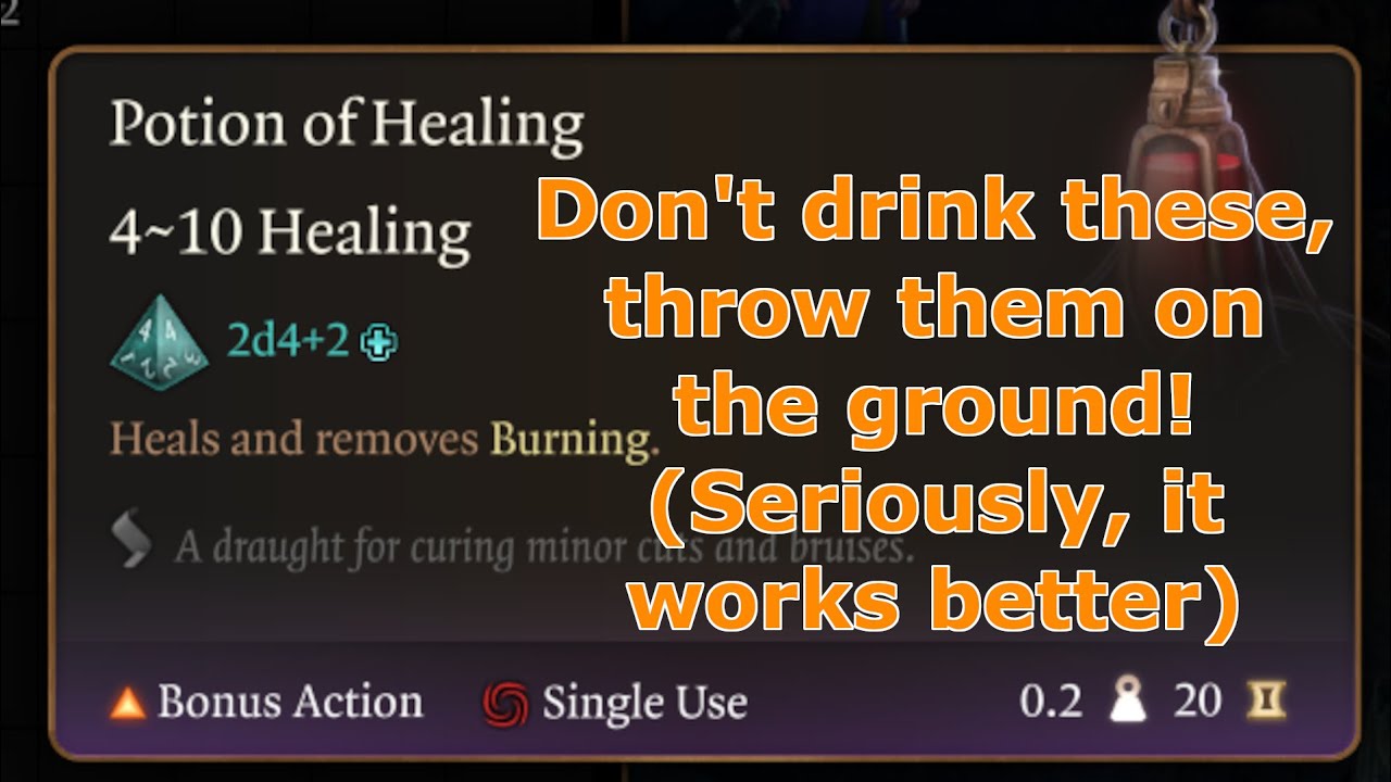 Throw your potions on the ground! Seriously! - Baldur's Gate 3 trick ...