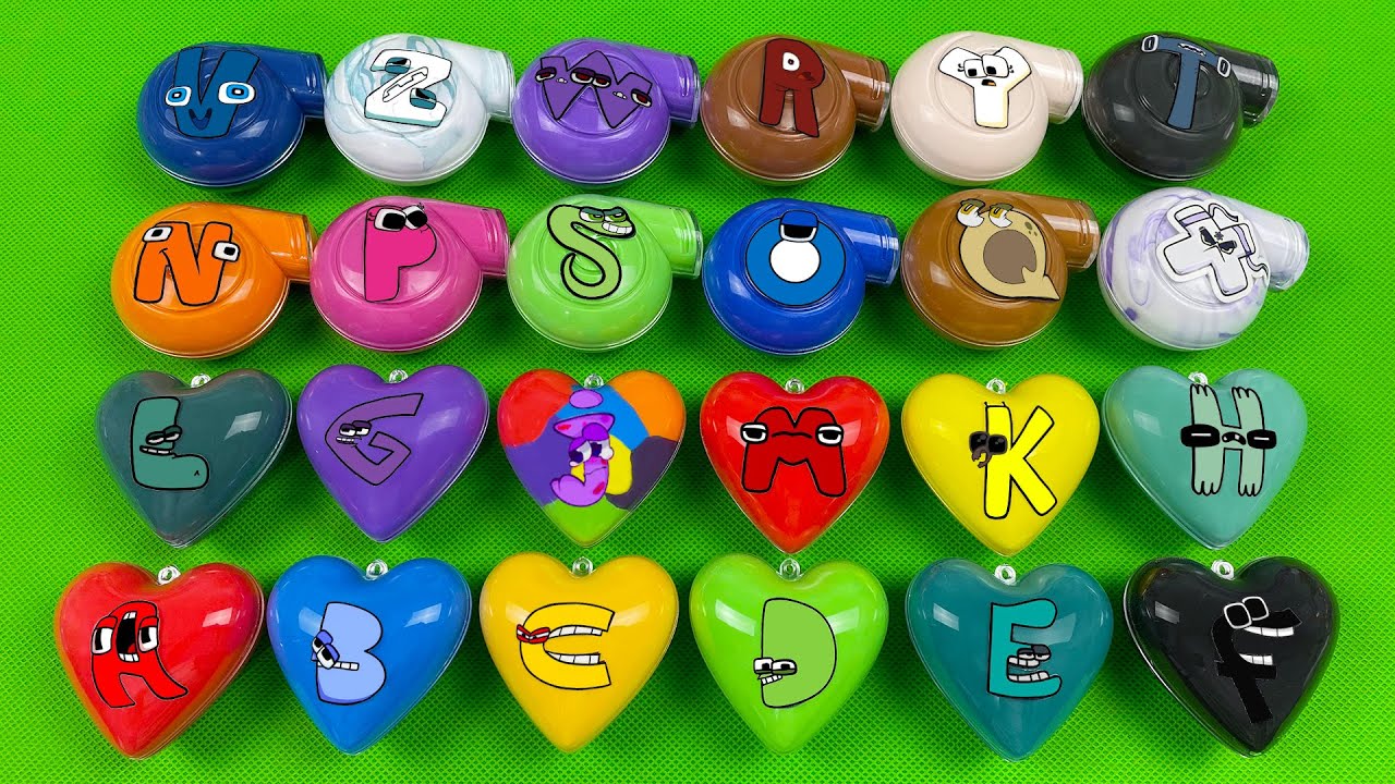 Alphabet Lore – Looking Alphabet A-Z Slime The Whistle and Mini Heart ...