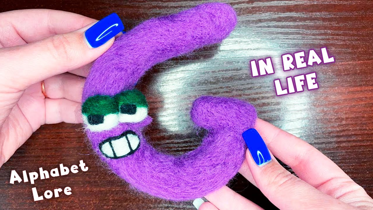 Alphabet Lore REAL LIFE Letter G made of wool | Needlefelt Wool Art ...