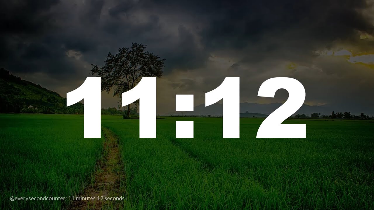 11 minutes 12 seconds [672 secs] clock timer countdown || Alarm Focus ...