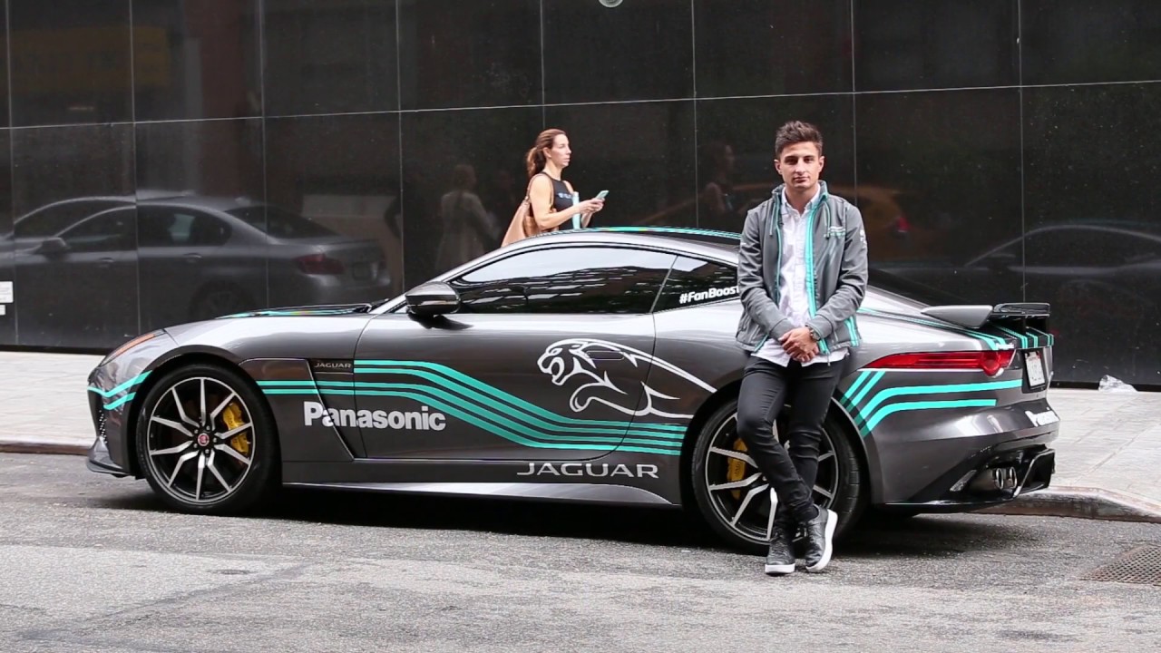 Panasonic Jaguar Racing Driver Mitch Evans visits New York City ...