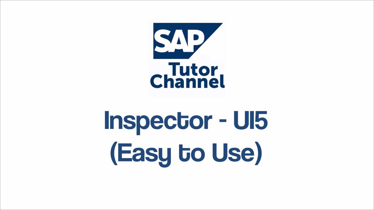 Inspector - UI5 | Free & Easy To Use - YouTube