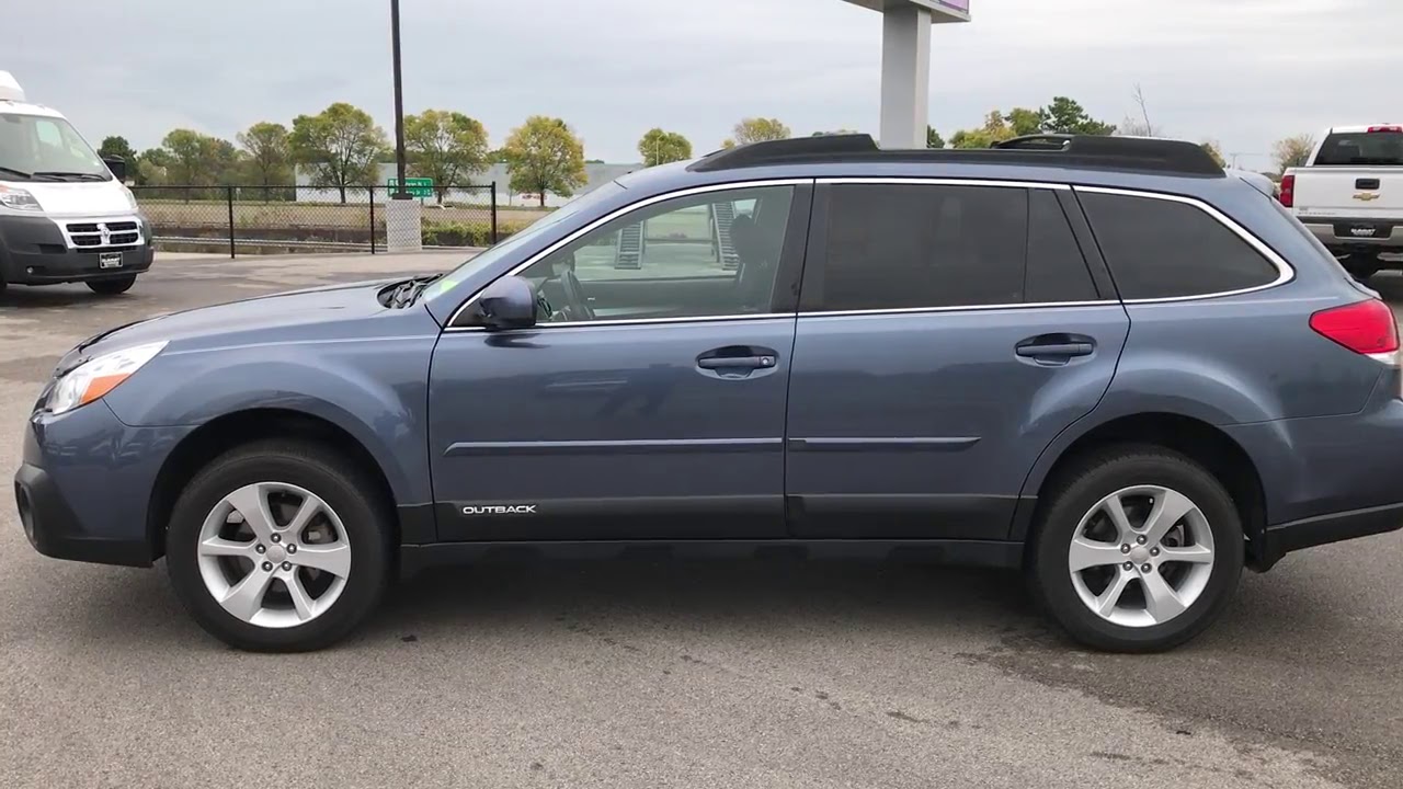2013 USED SUBARU OUTBACK TWILIGHT BLUE METALLIC WALKAROUND $13,999 SOLD ...