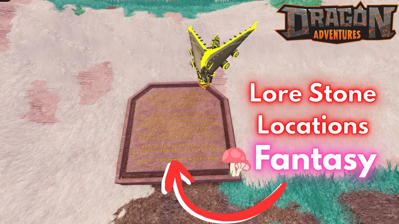 💜All Locations for the Fantasy Lore Stones | Roblox Dragon Adventures ...
