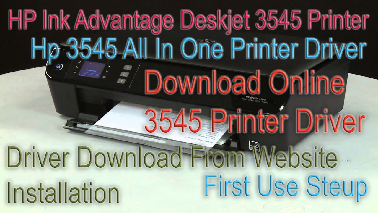 Where i Download HP Ink Advantage Deskjet 3545 All in One Printer ...