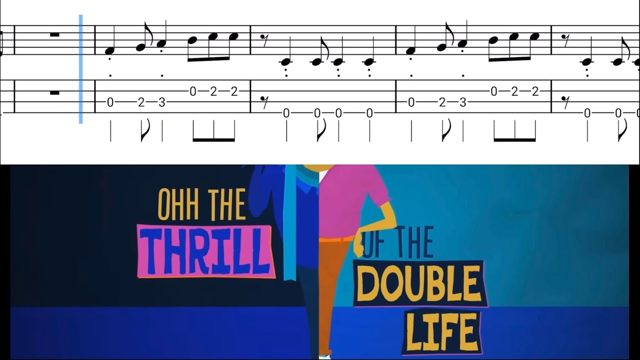 Double Life | EASY SHORT 4 String Bass Tab Tutorial | Despicable Me 4 ...