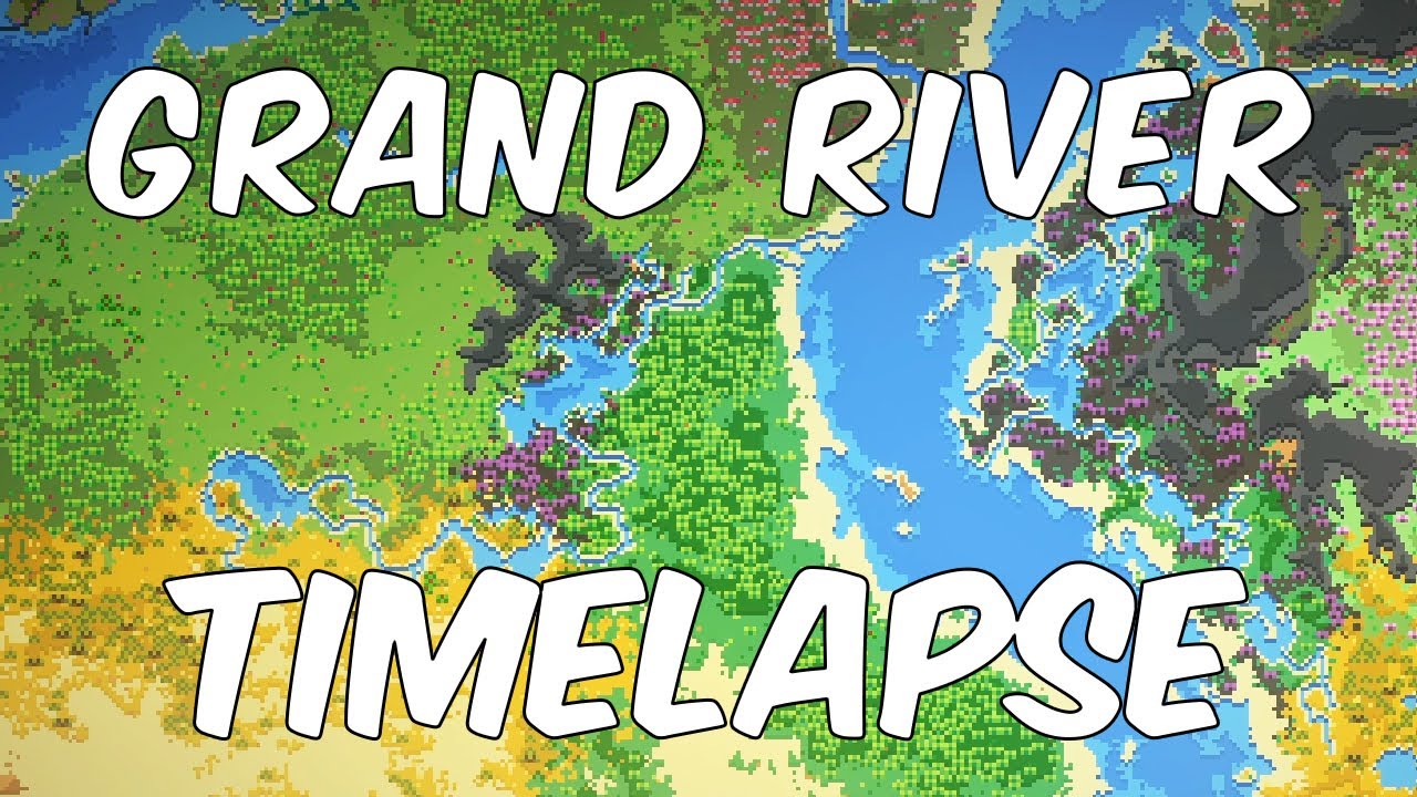 WorldBox Time Lapse - Grand River Map - YouTube