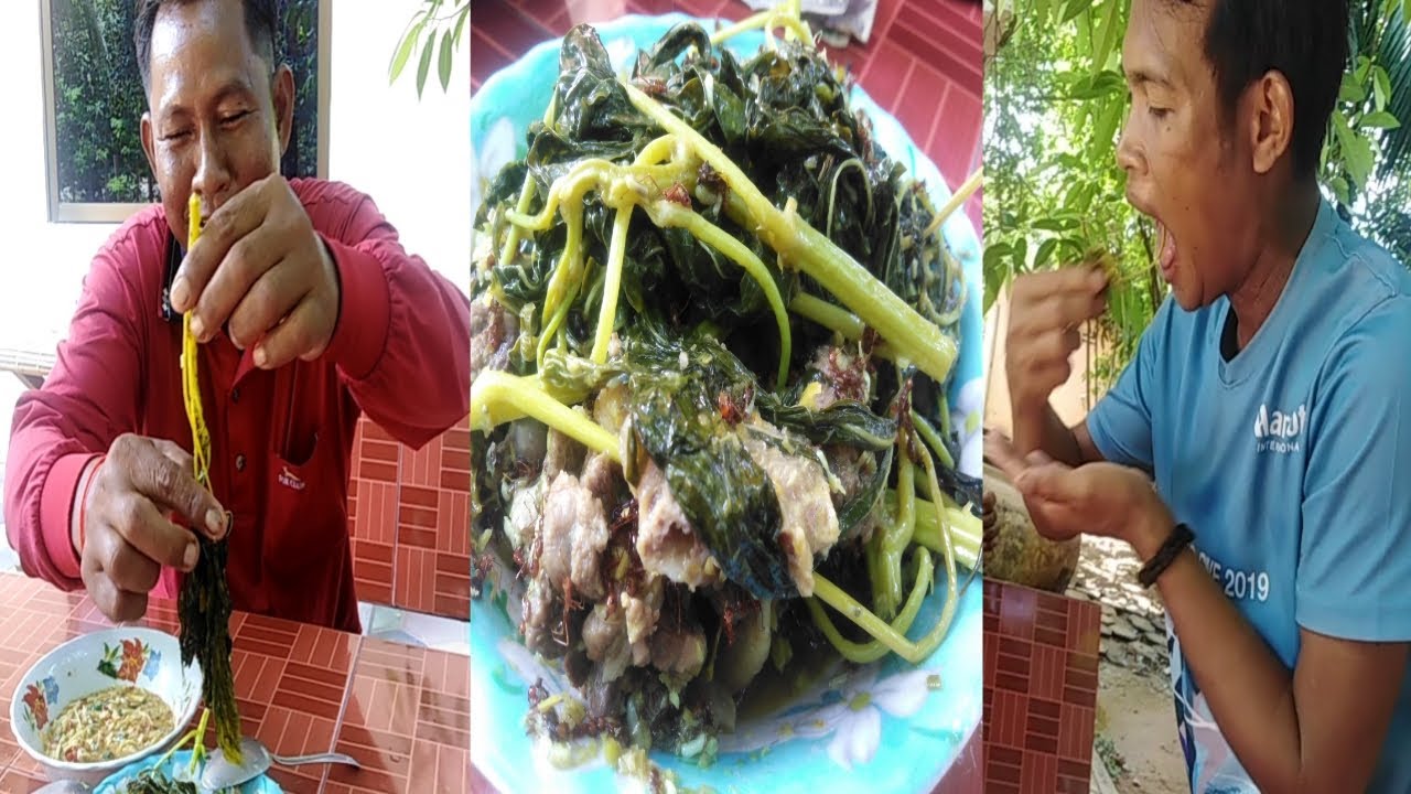 Cooking duck with sour ant and potato leaf amazing food natural life ...