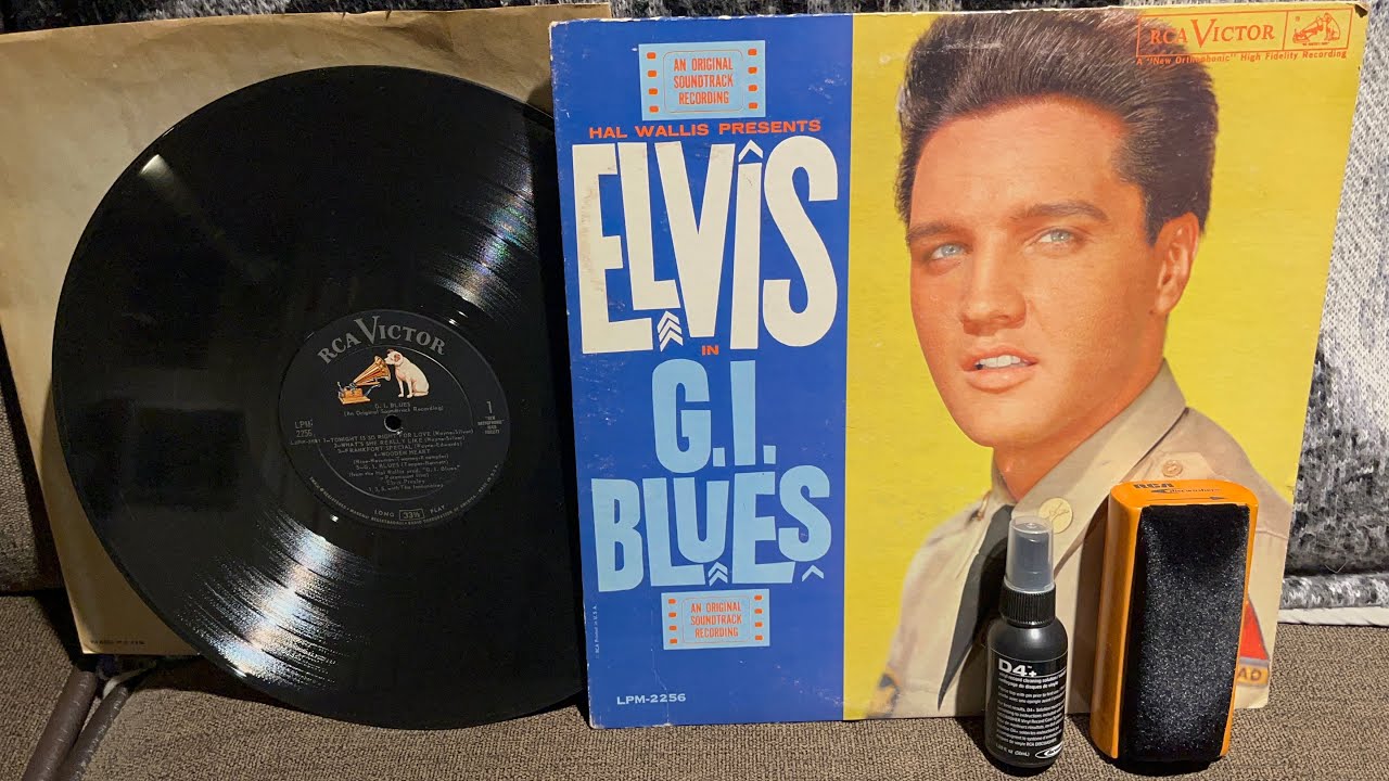 Cleaning an Elvis Presley GI Blues Record w/ RCA discwasher & D4+ Hear ...
