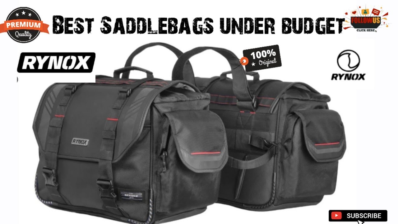 Rynox Optimus Saddlebags || Stormproof 60L Saddlebags || RYNOX ...