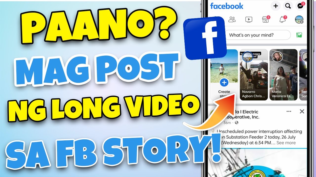 Paano mag story ng mahaba sa facebook - YouTube