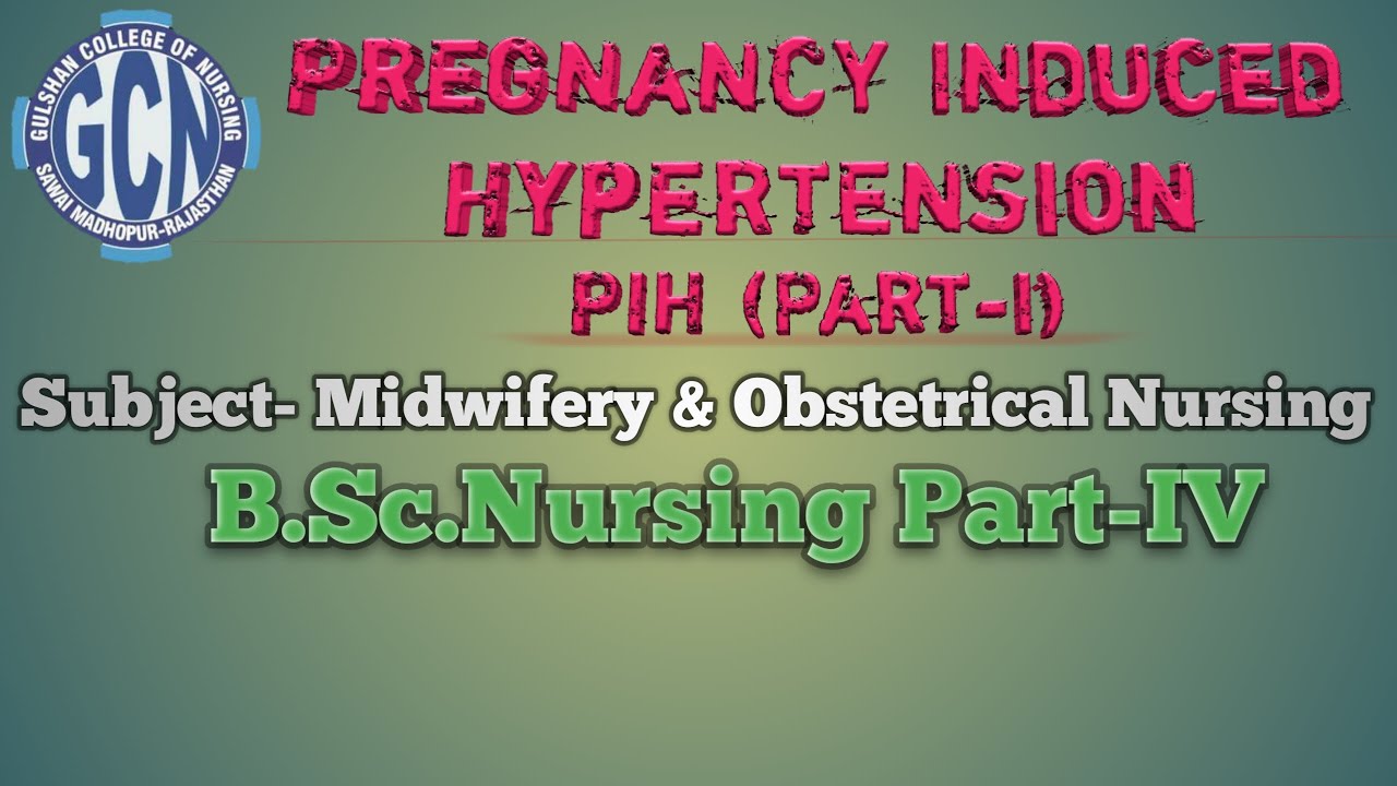 PIH (Pregnancy Induced Hypertension)Part-I - YouTube