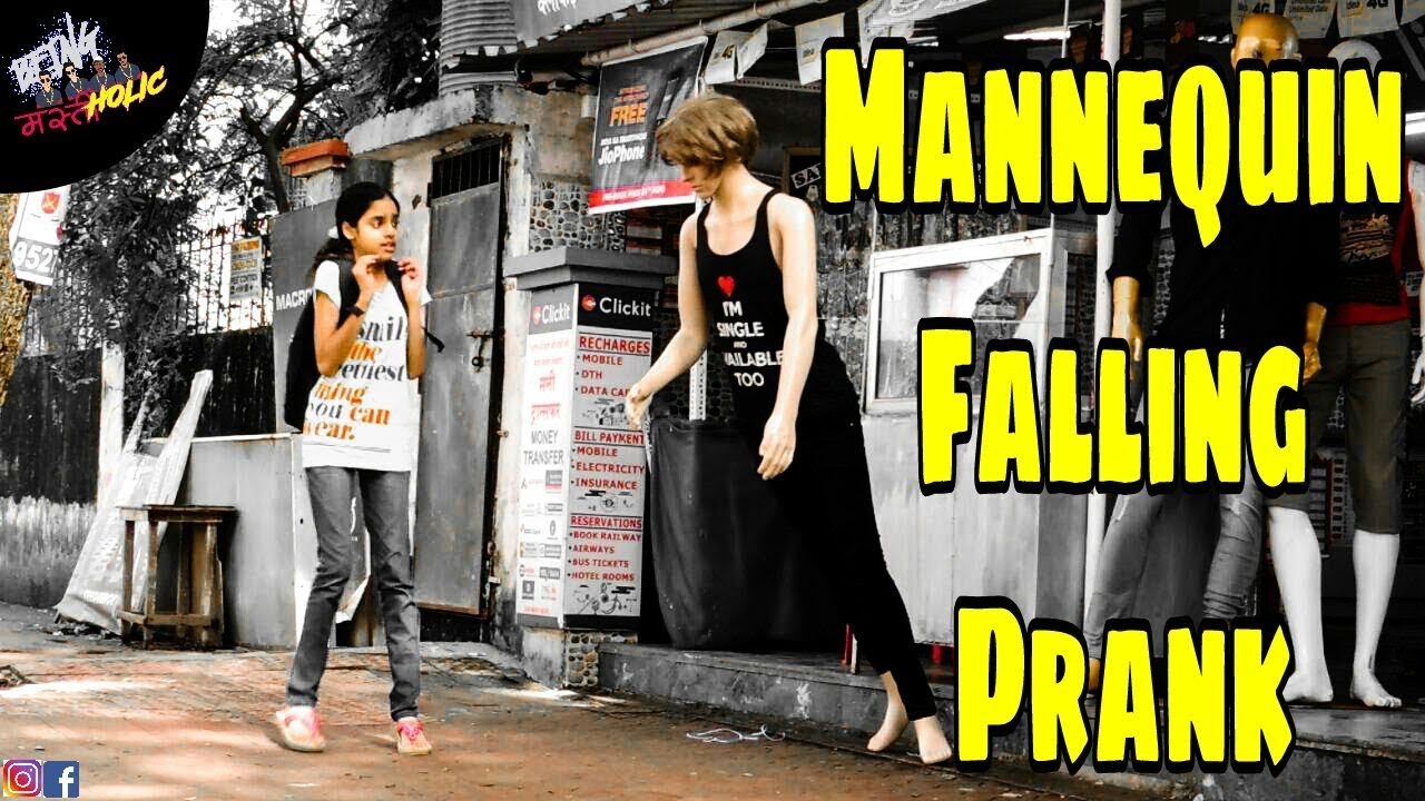 Mannequin Falling Prank | Public Prank | Prank in - YouTube
