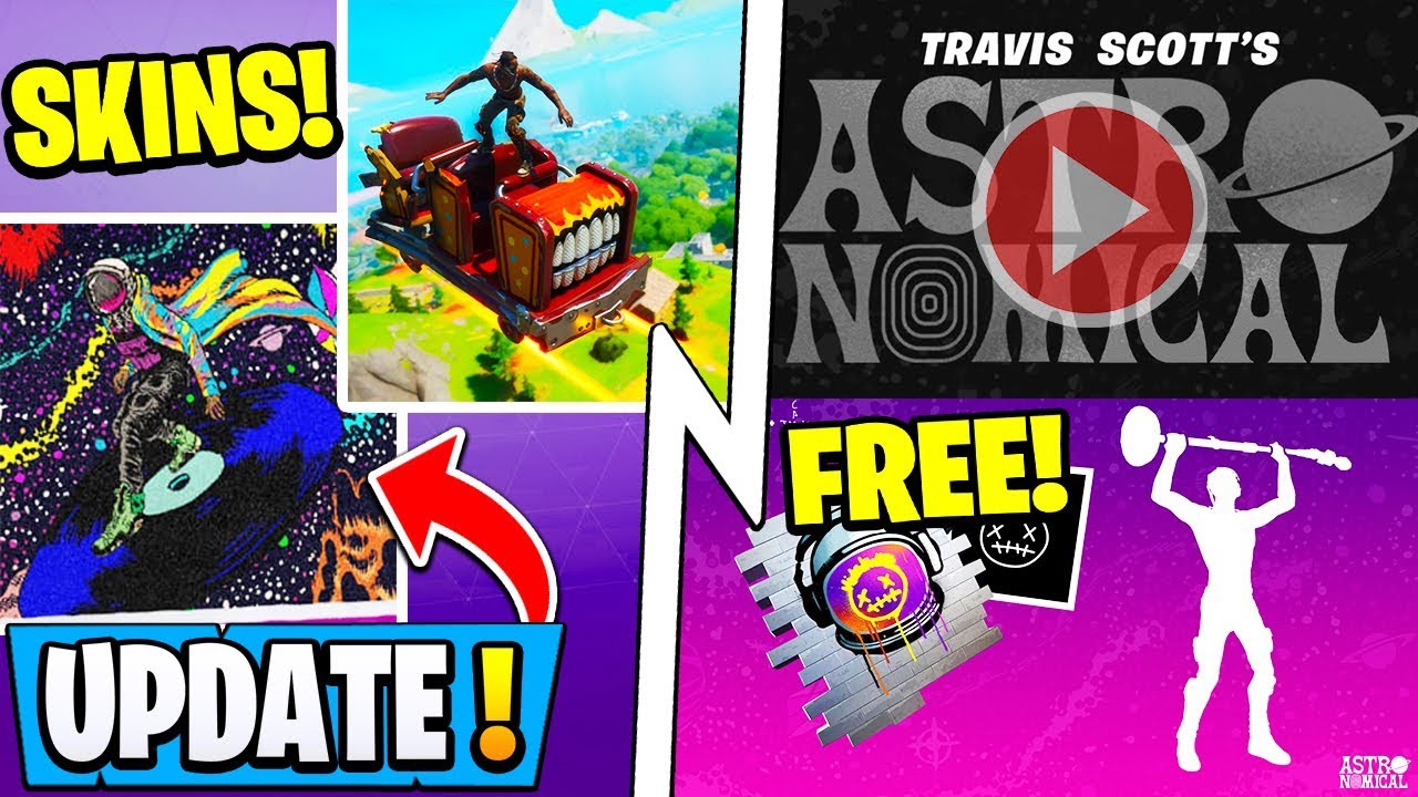 *NEW* TRAVIS SCOTT Event, FREE Items, *2 Skins*, Astronomical Trailer ...