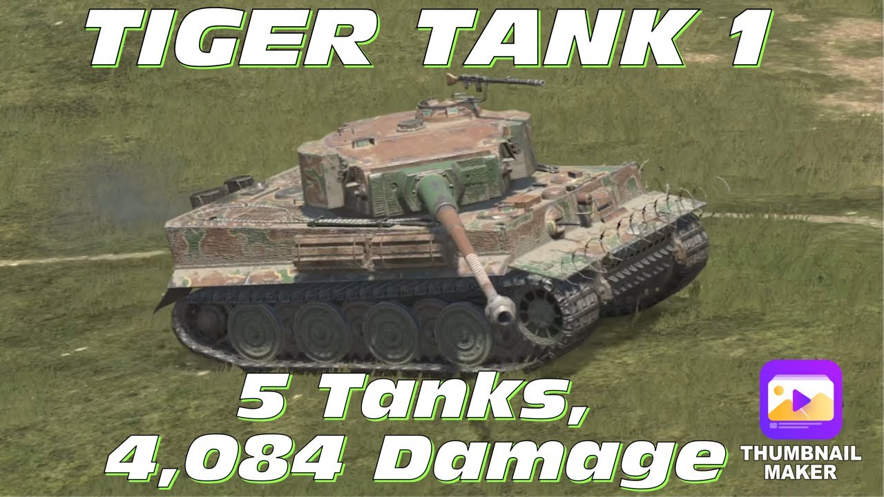 TIGER TANK GOES ON THE HUNT! - 4,084 Damage, 5 Tanks Destroyed - YouTube
