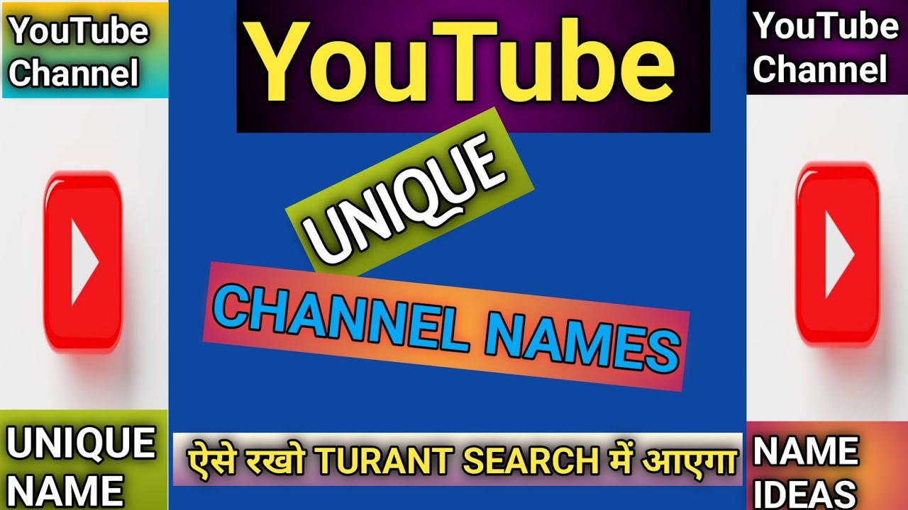 YouTube Channel Name Ideas (Unique) How To Pick Best Name For YouTube ...