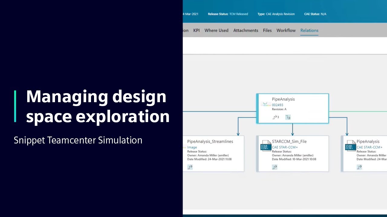 Managing design space exploration | Snippet Teamcenter Simulation # ...