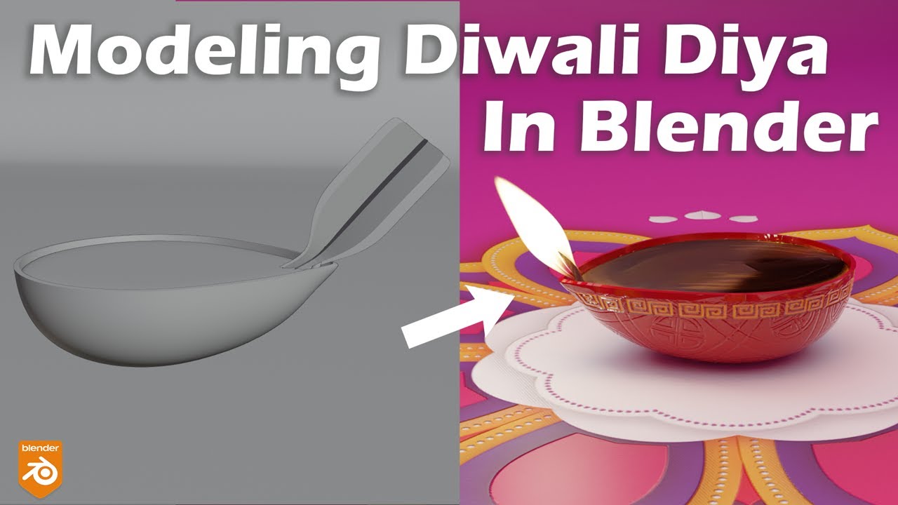 Modeling Diwali Diya in Blender 3.0 || Modeling Tutorial - YouTube