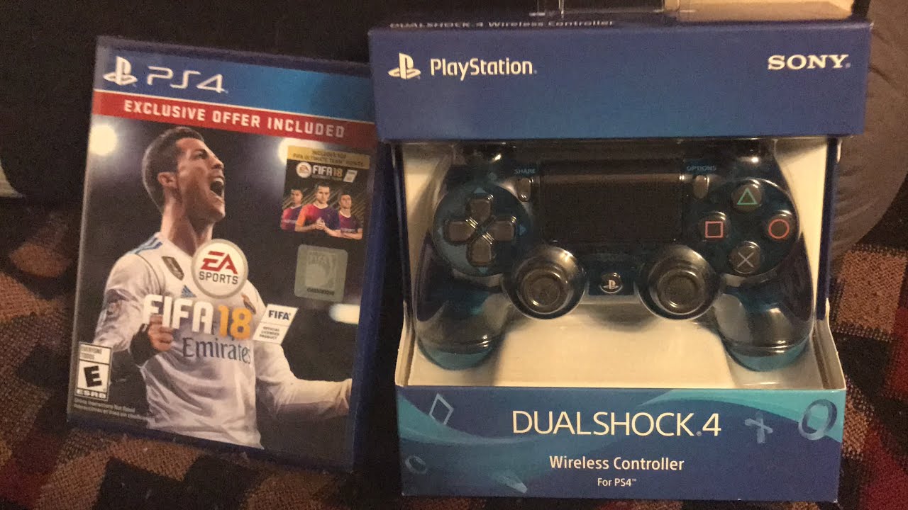 Unboxing Video- New PS4 Controller and Fifa 18 - YouTube