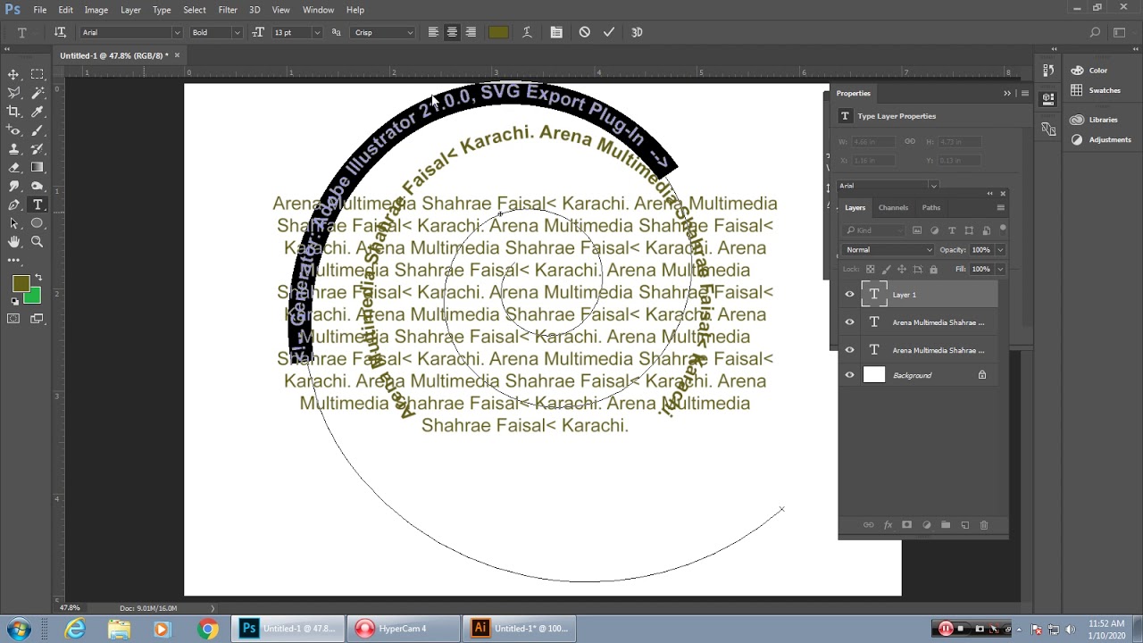 How to use type tools in Adobe Photoshop. - YouTube