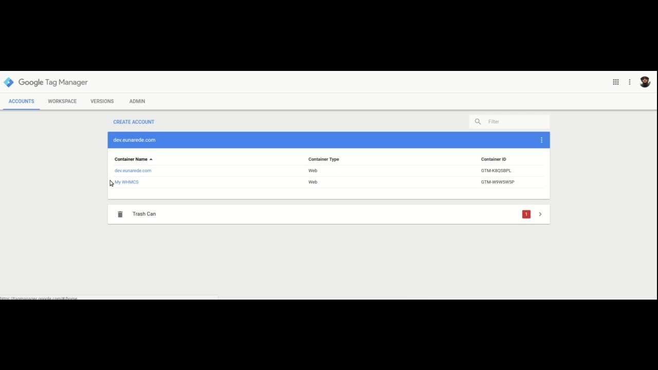 How to create a Google Tag Manager Container - YouTube