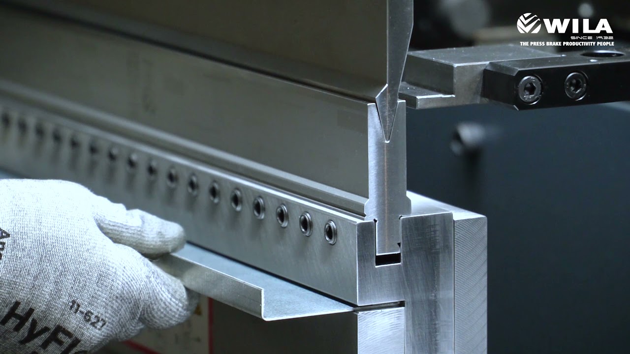 Hemming with hydraulic flattening tool - YouTube