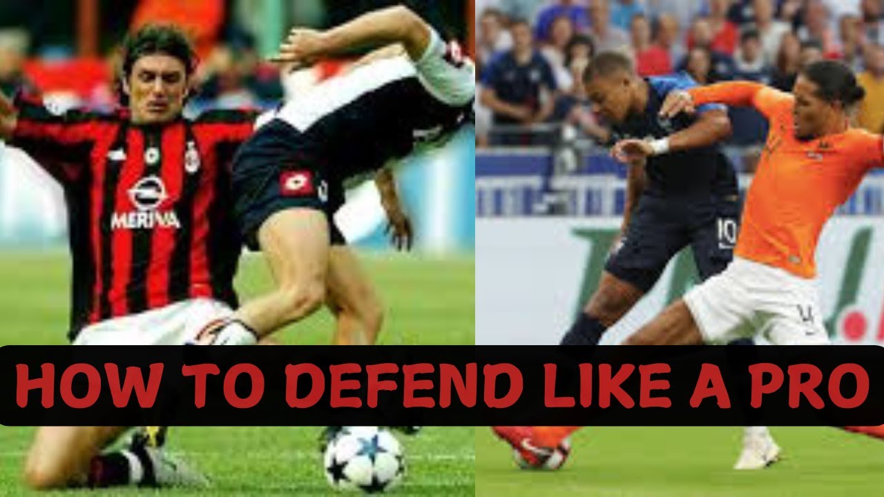 How to defend like a Professional Footballer - YouTube