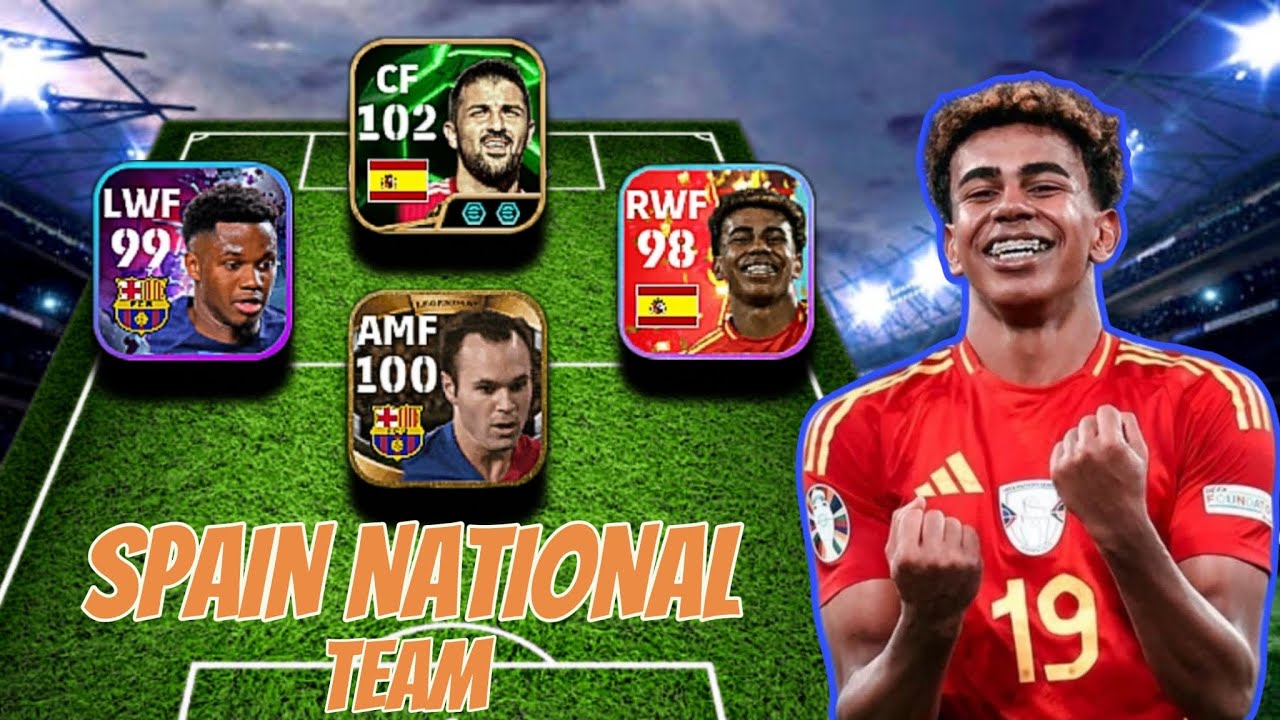 Is this the Spanish National Team or Barcelona? || eFootball mobile 25 - YouTube