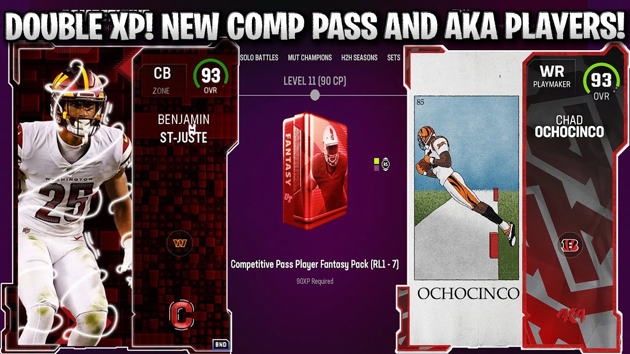 DOUBLE XP! NEW COMP PASS REWARDS! AKA OCHOCINCO AND SINGLETARY ...