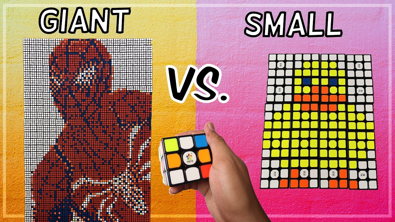 "EPIC Rubik's Cube Mosaic FAIL! 🤣 Lost 5 Hours of Work... But Look What ...