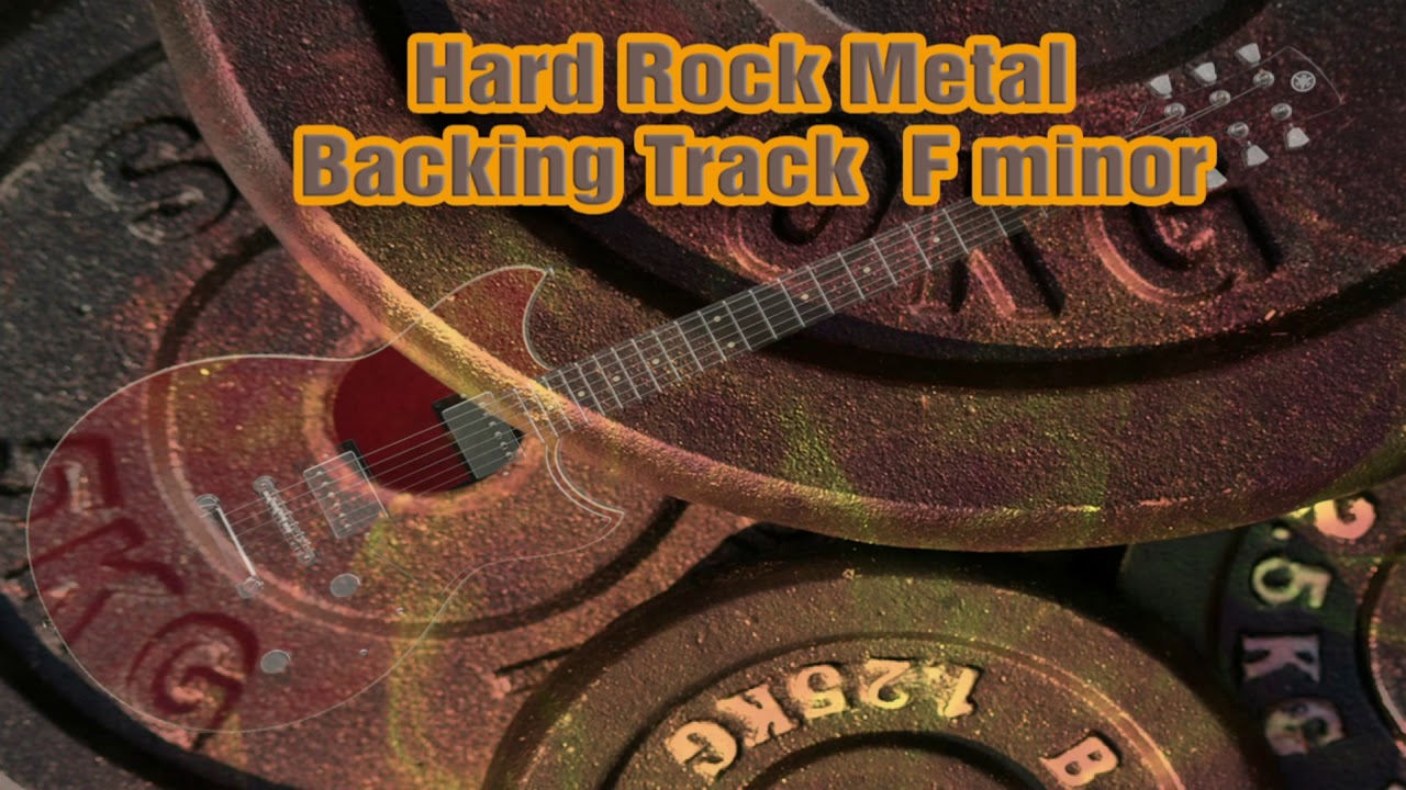 Hard Rock Backing Track Backtrak F minor BackGround Music - YouTube