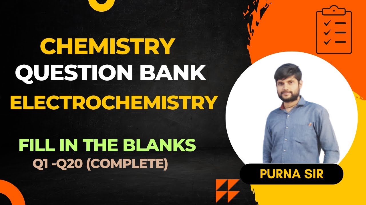 Class 12 Chemistry CHSE Question Bank | Electrochemistry | Chemistry ...