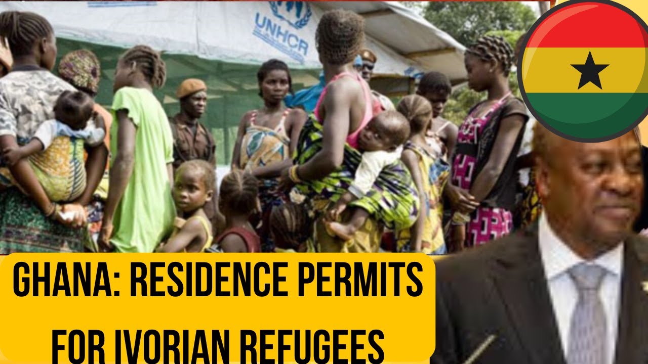 Ghana: Residence permits for Ivorian refugees - YouTube