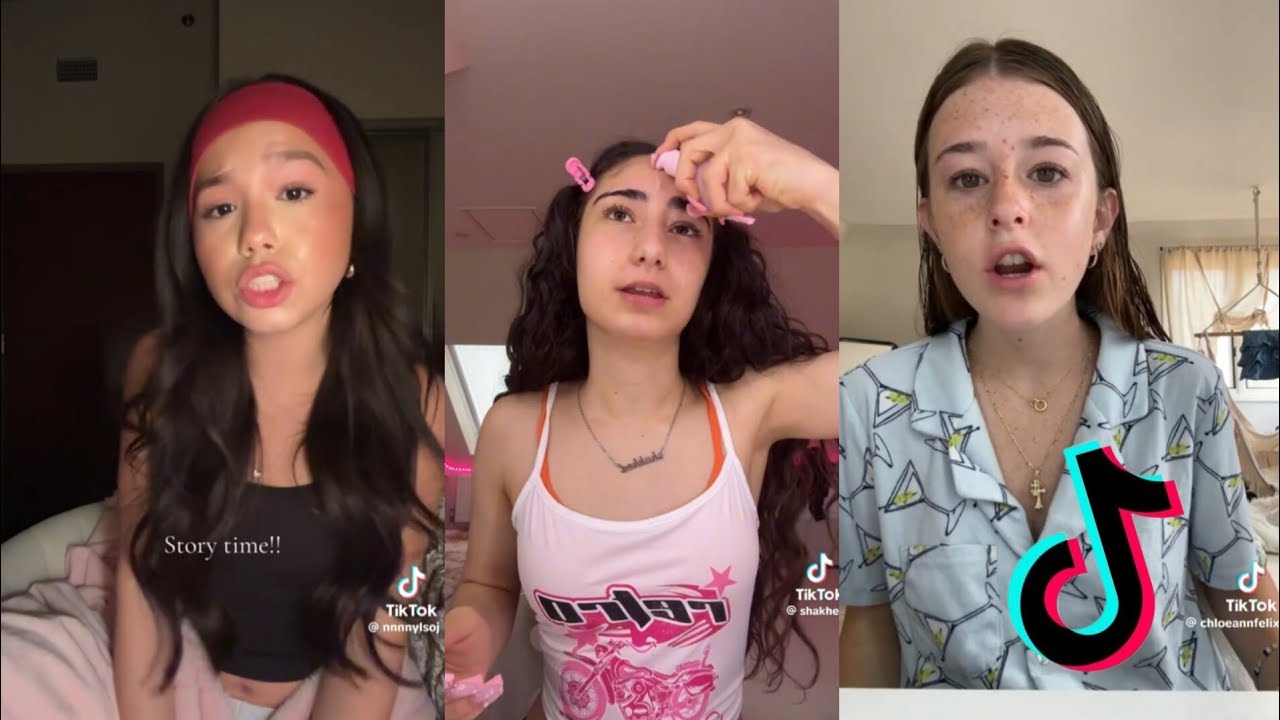 GRWM STORYTIME - tik tok compilation - YouTube