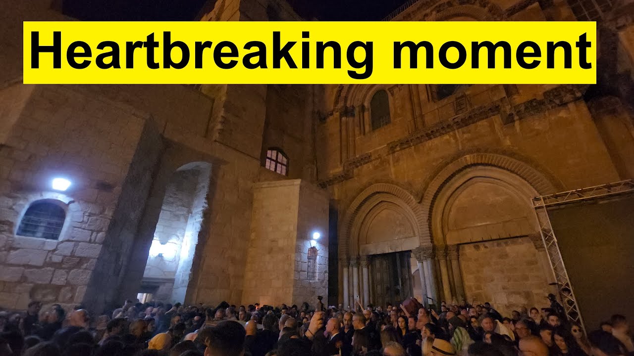 The Church bells of the Holy Sepulchre in Jerusalem ring at Jesus ...