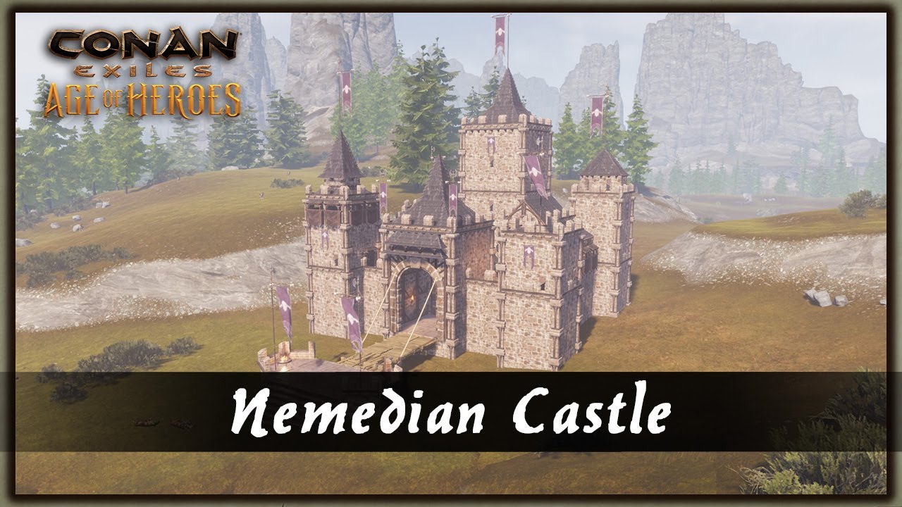 HOW TO BUILD A NEMEDIAN CASTLE [SPEED BUILD] - CONAN EXILES - YouTube