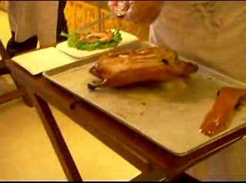 Pato pequines en Beijing - YouTube