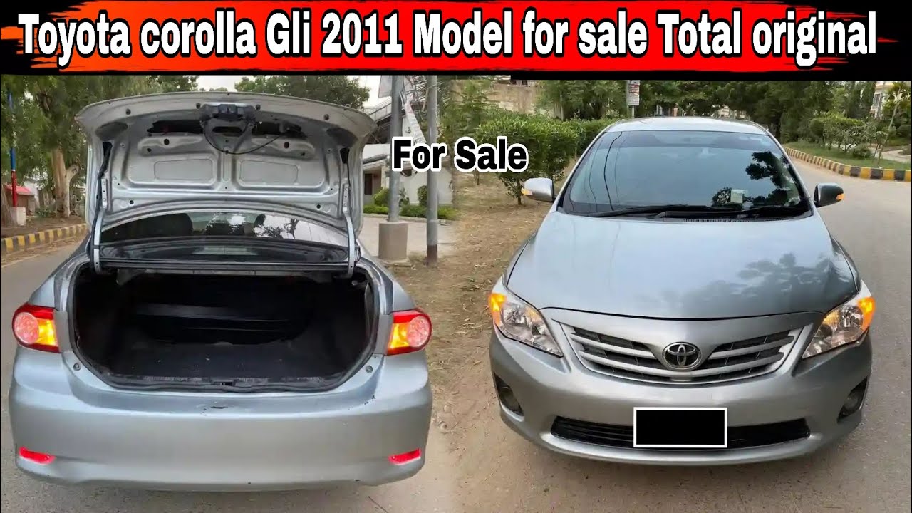 Gli Car Toyota corolla Gli 2011 Model for sale in pakistan - YouTube