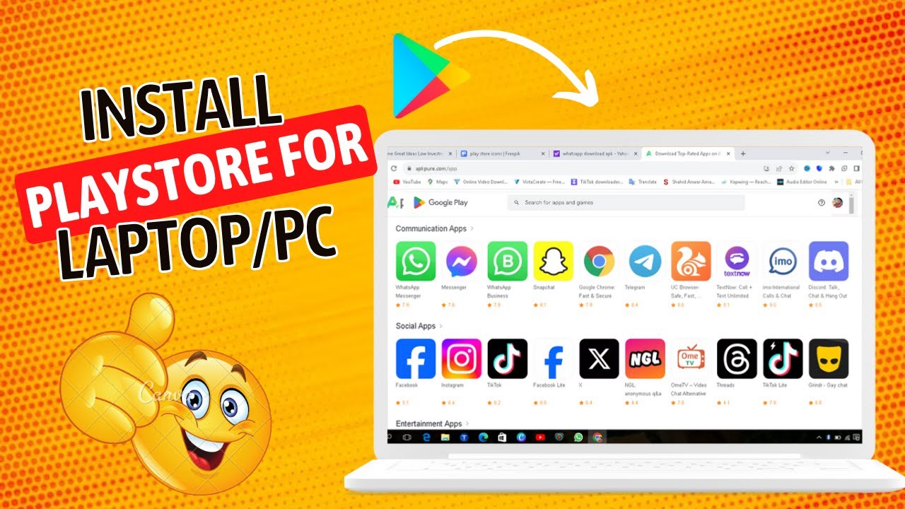 How to Install Google Play Store in Laptop/PC |Run Android Apps in ...