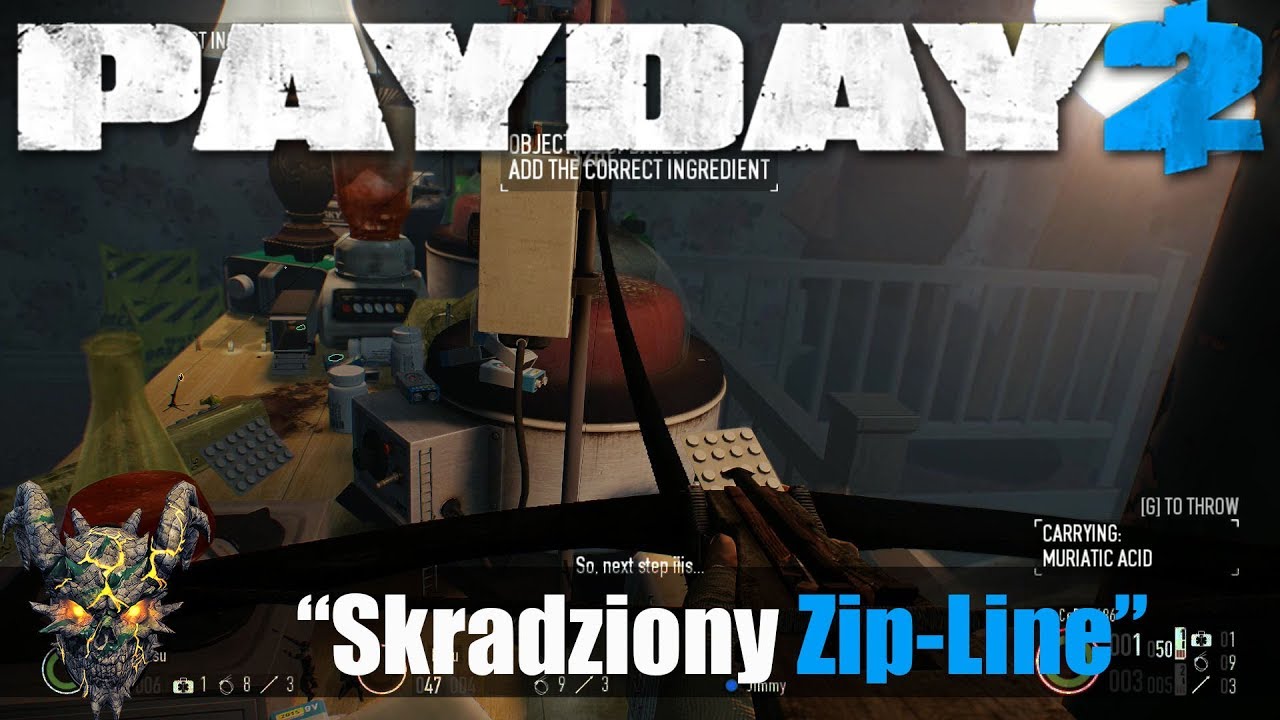 PayDay 2: Lab Rats - One Down - Loud - "Skradziony Zip-Line" - YouTube
