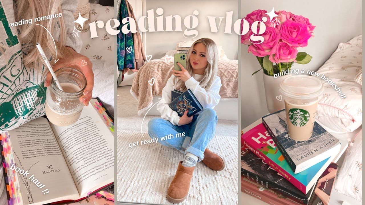 weekly reading vlog 💌 : my make up routine, a five star read, building ...